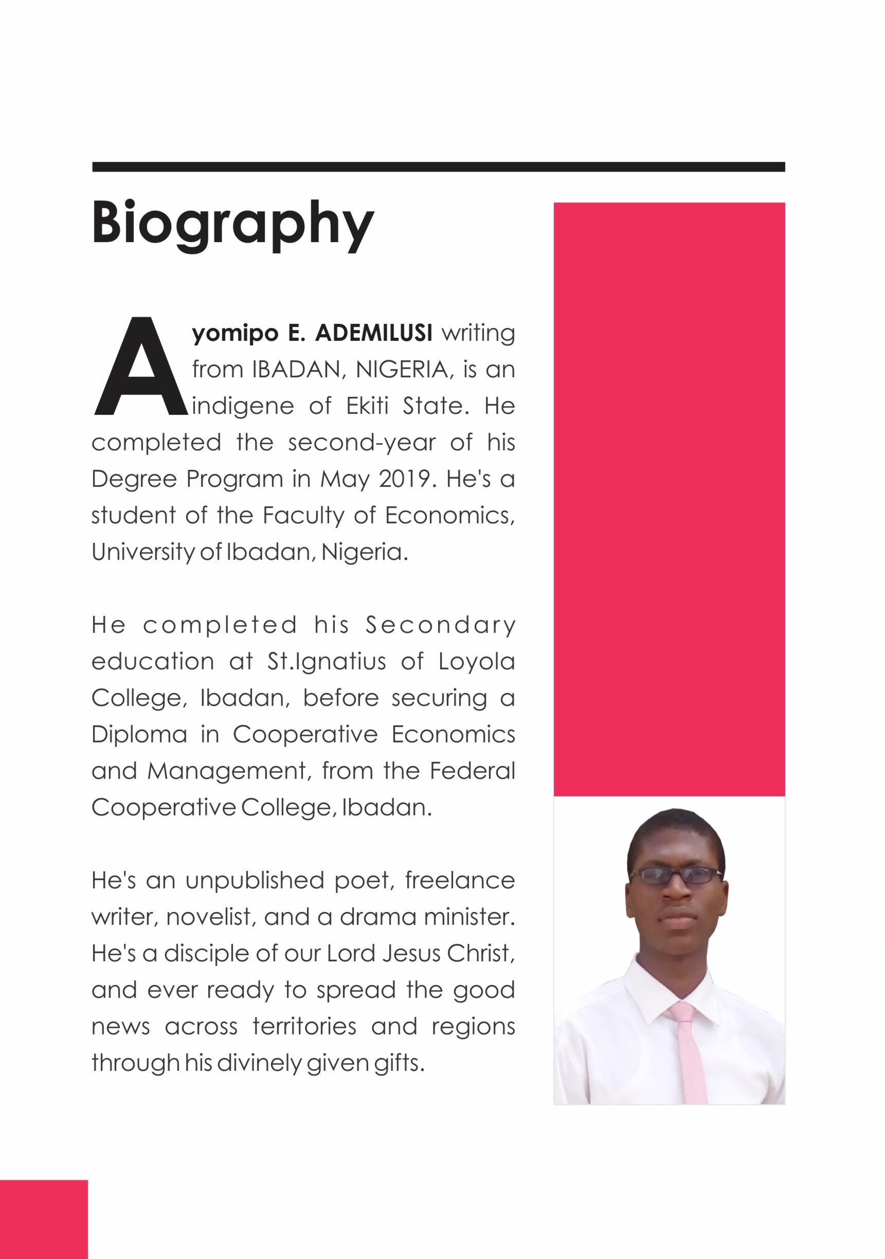 THE GODHEAD by Ayomipo E. ADEMILUSI | Parousia Christian Poetry ...